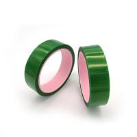 China Super Antisatic Green Polyester Tape Anti Aging strong Heat Resistant Tapes 0.06mm for sale