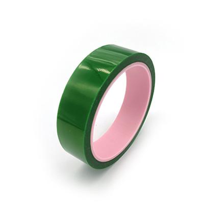 China E1-TH862G Masking Green Polyester Tape High Temperature Anti Static 2.4mil for sale