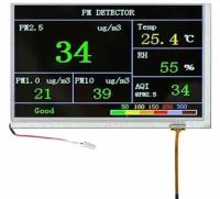 China 7-inch TFT display screen with Resistive Touch Panel and 800*480 Resolution for sale