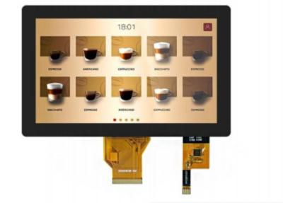 China High Sensitivity 7 TFT LCD Display 350nits Brightness Fast Reaction Speed for sale