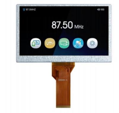 China 7 Inch RGB LCD display with 800*480 Resolution and 50pin RGB Interface for sale