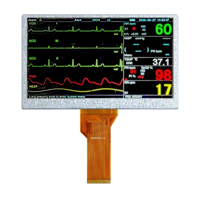 China 7-inch TN display TFT LCD with 800*480 resolution and 50pin RGB interface for sale