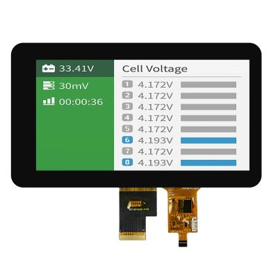 China 7 Inch LCD display panel with 250nits Brightness and 800:1 Contrast Ratio for sale
