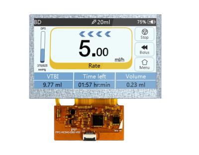 China 4.3 inch IPS display with SPI interface 800*480 lcd module for sale