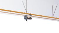 China Suspended Rail Charging Station with 80×60×6000 mm Rail Size, 100kg/m Payload, and 180A Max Current for Large Carports for sale