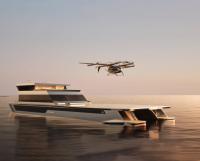 China 6 Seater Passenger eVTOL with 200km Range and Zero-Carbon Landing Capacity on Support Yacht for sale