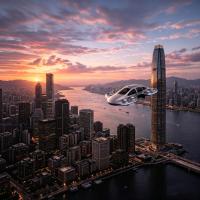 China All-electric 8-ducted eVTOL aircraft with 1200kg MTOW and 450kg payload for urban mobility for sale