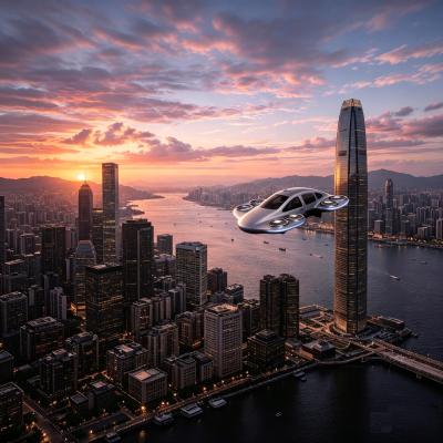 China All-electric 8-ducted eVTOL aircraft with 1200kg MTOW and 450kg payload for urban mobility for sale