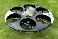 China Manned Flying Saucer eVTOL with 500 kg MTOW, 150 kg Payload, and Vertical Takeoff and Landing for Aerial Sightseeing for sale