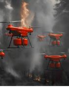 China Forest Firefighting UAV System with 10 UAV Swarm Capacity 500kg Fire Extinguishing Payload and 45 Min Flight Duration for sale