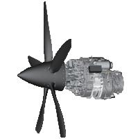 China TurboProp Engine with 600-kw to 1300kw Output Shaft Power, Low Fuel Consumption, and Compact Structure for General Aviation for sale