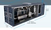 China Modular Container Gas Turbine Generator with 400kw Power and Active Magnetic Bearings for sale