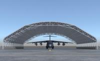 China Modular Design Machine Shelter with Grade 12 Wind Resistance and 25-Year Service Life for Aircraft Support for sale