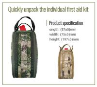China TCCC Battlefield Rescue Standard First Aid Kit with 600D/1000D High-Density Waterproof Fabric and Modular Hanging System for sale
