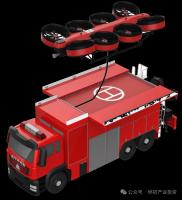 China 8-Ducted Fan Tethered Firefighting UAV with 30L/s High Flow Fire Suppression, 6h Non-Stop Operation, and Low Lifecycle O&M Cost for sale