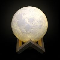 China 3D Lunar Moon LED Atmosphere Lamp 6000K DC 3.7V 10cm 12cm 15cm 18cm 20cm for sale