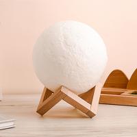 China 3D Lunar Moon LED Atmosphere Lamp 6000K DC 3.7V 10cm 12cm 15cm 18cm 20cm for sale