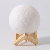 China 3D Lunar Moon LED Atmosphere Lamp 6000K DC 3.7V 10cm 12cm 15cm 18cm 20cm for sale