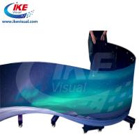 China Outdoor Ultra Thin Flexible Led Display Screen 5000 Nits Novastar Control System for sale
