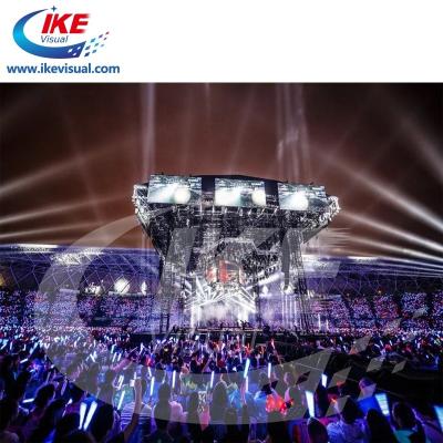 China Curved IP43 Large Flexible LED Screen P9 Indoor Concert Stage Screen for sale