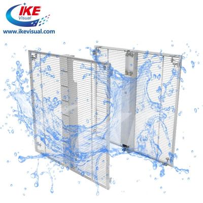 China IP65 Transparent LED Window Display Outdoor P3 Full Color 4500 Nits for sale