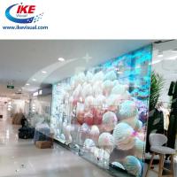 China HD Mesh 3D Transparent LED Module Glass Transparent Advertising Display for sale