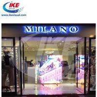 China Lightweight Window Transparent LED Display Full Color 4500nits Waterproof for sale