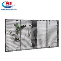 China Window Glass Digital Billboard LED Screen Outdoor Transparent IP65 for sale