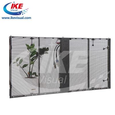 China Window Glass Digital Billboard LED Screen Outdoor Transparent IP65 for sale
