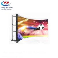 China P3 Indoor Bendable LED Screen Wall Splicing Soft Rubber 3.076mm Pixel Pitch for sale