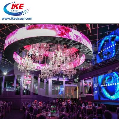 China Rubber Digital Curved LED Display Screen P4 1000 Nits 5000:1 Full Color for sale