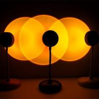 China Sunset Projection LED Atmosphere Lamp Indoor 31cm Height With USB Cable for sale