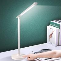 China Line Shape Simple White LED Desk Lamp Touchable DC 5V 6000K Aluminum Alloy for sale