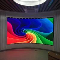 China P4 Curved Big LED Stage Backdrop Screen Rental IP65 SMD 1921 for sale