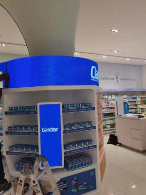 China Curved Indoor Fixed LED Display IP43 P3 Full Color For Mall Store Advertising for sale