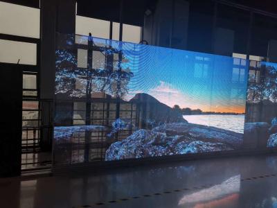 China P3 Transparent LED Screens IP65 4500 Nits Glass Window LED Display for sale