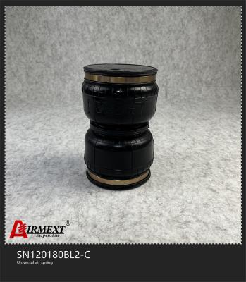 China Closed Encplate Air Suspension Spring Air Bag Bellows SN120180BL2-C for sale