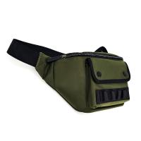 China Green Color Fanny Hip Pack , Nylon Fanny Waist Bag Lightweight for sale