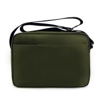 China Customized Green Nylon Crossbody Bag Waterproof With Metal Accessories for sale