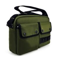 China Customized Green Nylon Crossbody Bag Waterproof With Metal Accessories for sale