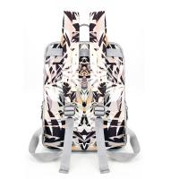 China Leaf Printing Soft Fabric Backpacks Lightweight Water Repellent for sale