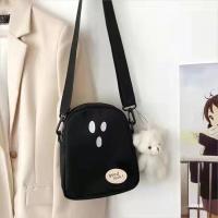 China Females Cute Shoulder Crossbody Bags Black Color With Adjustable Strap for sale