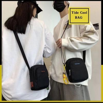 China Customized Black Shoulder Crossbody Bags With Adjustable Strap Fabric Lining for sale