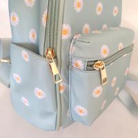 China Small Blue Fashionable Laptop Bag Backpack With Zipper Closure for sale