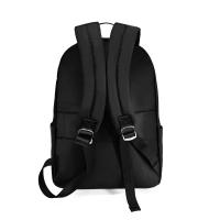 China Waterproof Black School Bags Backpack Medium Size With 2 Inner Pockets for sale