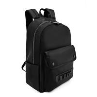 China Waterproof Black School Bags Backpack Medium Size With 2 Inner Pockets for sale