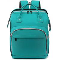 China Zipper Closure Outdoor Backpack Tote Bag With Purple Green Color for sale