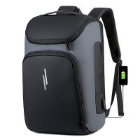 China No Logo Ready Goods Black Laptop Backpack Complicate And Luxury Backpack for sale