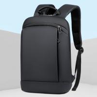 China ready goods black waterproof material laptop backpack EVA padded back for sale