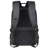 China ready goods black waterproof material laptop backpack EVA padded back for sale